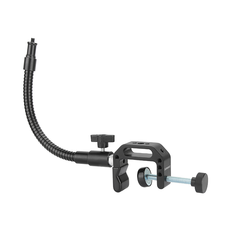 CAMVATE Universal C Clamp + Flexible Metal Gooseneck Arm With 1/4"-20 ...